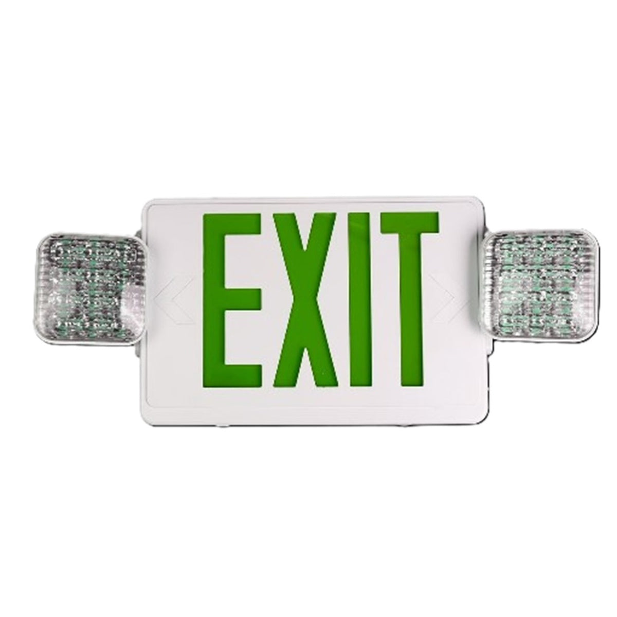 LED Exit Sign and Emergency Light (Red/Green) with Battery Backup and ...