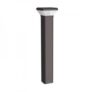 LED 24W Square Bollard Adjustable Wattage (10/14/19/24) + Color Temp ...